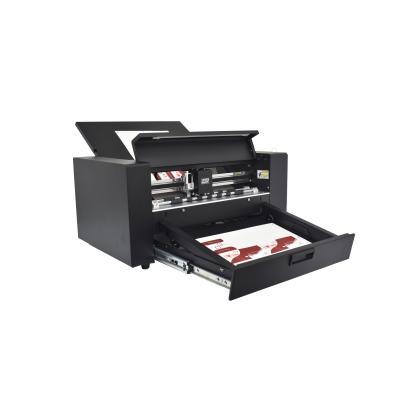 China ZKSVD370DW_RL A3/A4 Full Cut/half Cut Servo Motor Wheel Indentation Die Cutting Machine With Dual Heads for sale
