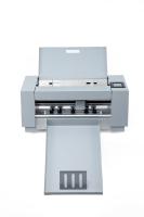China ZKST350 Compact Single Head Double Row Pressure Wheel Stepper Motor Label Cutting Machine for sale