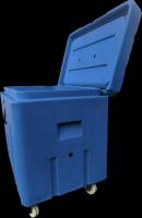 China Plastic Large Dry Ice Storage Container On Wheels Chest Box Dry Ice Transport Freezer for sale