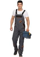 China PRO Heavy Duty Bib Work Pants Woven Twill Fabric With Multi Storage Pockets for sale