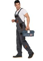 China PRO Heavy Duty Bib Work Pants Woven Twill Fabric With Multi Storage Pockets for sale