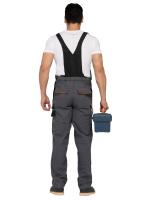 China PRO Heavy Duty Bib Work Pants Woven Twill Fabric With Multi Storage Pockets for sale