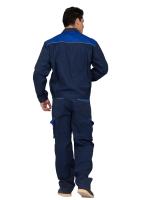 China Safety Industrial Work Uniforms Navy / Royal Blue Two Colors With Reflective Piping for sale
