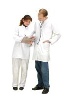 China Customized White Doctor Lab Coat , Multi Care Clinic Hospital Medical Doctor Uniform for sale