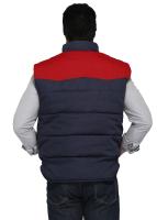 China Two Tone Heavy Duty Work Vest / Winter Safety Vest With Multi Storage Pockets for sale