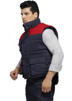 China Two Tone Heavy Duty Work Vest / Winter Safety Vest With Multi Storage Pockets for sale