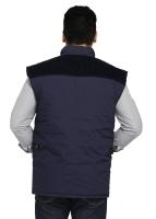 China Fashion Corduroy Mens Winter Vest Navy / Black / Olive With Adjustable Waist for sale