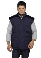 China Fashion Corduroy Mens Winter Vest Navy / Black / Olive With Adjustable Waist for sale