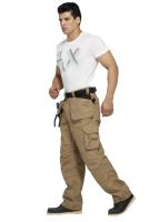 China Cordura Reinforcement Heavy Duty Canvas Work Pants Anti Rubbing With Multi Pocket for sale
