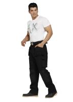 China Triple Stitching Soft Mens Work Pants With Anti Slipping Elastic Waist for sale