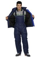 China Waterproof Safety Warm Winter Work Jackets And Bib Pants With Multi Pockets for sale