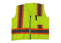 China Reflective High Visibility Vest With Pockets , Hi Vis Traffic Vest With En20471 for sale