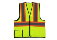 China 100% Polyester High Visibility Work Uniforms Class 2 Reflective Vest With EN20471 for sale
