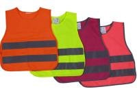 China Warning Safety Orange Hi Vis Reflective Vest For School Trip / Social Clubs for sale