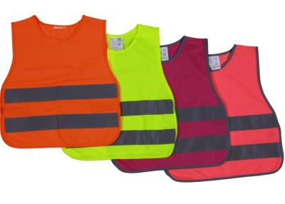 China Warning Safety Orange Hi Vis Reflective Vest For School Trip / Social Clubs for sale