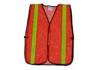 China Security High Visibility Vest With Zipper , Orange / Yellow Flame Retardant Hi Vis Vest  for sale