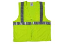 China Static Resistance High Visibility Work Uniforms Yellow Mesh Hi Viz Vest With En20471 for sale