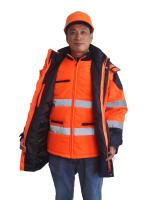 China 5 In 1 Hi Vis Winter Work Jackets for sale