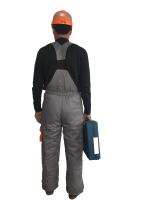 China Two Tone Contrast Winter Bib And Brace Work Trousers Soft Material With Tear Resistance for sale