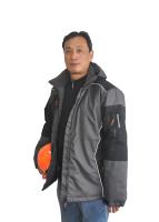 China Fashion 600D Industrial Work Jackets , Hard Wearing Mens Winter Safety Jackets  for sale