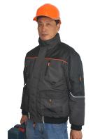 China Tough Heavy Duty Industrial Winter Jackets Two Bottom Pockets With Flaps for sale