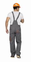 China Bright Contrast Color Match Professional Work Uniforms Multi Pockets Jacket And Bibpants for sale