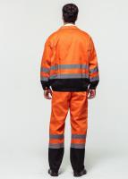 China Outdoor Twill Fabric High Visibility Work Uniforms With Multi Pockets EN ISO 20471 for sale