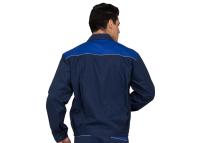 China Soft Industrial Mens Jacket , Safety Bright Working Jacket With Adjustable Waistband for sale