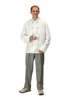 China Comfortable White Executive Chef Jackets With Double Removable Buttons for sale