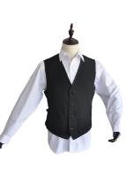 China Personalized Restaurant Work Wear Fashion Sleeveless Uniform Design Vest For Waiter for sale