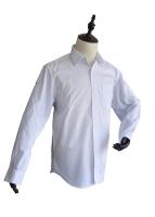 China White / Blue Mens Business Casual Shirts Quick Dry With Pilling Resistance for sale