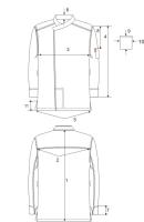 China Anti Shrink Chef Restaurant Work Wear Concealed Press Buttons Cook Jacket for sale
