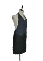 China Fashion Easy Care Custom Kitchen Aprons Eco Friendly With Adjustable Side Straps for sale
