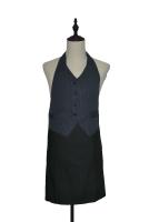 China Fashion Easy Care Custom Kitchen Aprons Eco Friendly With Adjustable Side Straps for sale