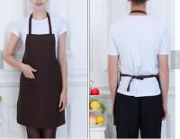 China 100% Cotton Chef Kitchen Aprons With Pockets Quick Dry Wrinkle Resistance for sale
