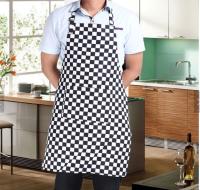China Fashion Easy Care Custom Kitchen Aprons Eco Friendly With Adjustable Side Straps for sale