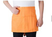 China Durable Comfort Restaurant Work Wear Kitchen Half Waist Apron With Pockets  for sale