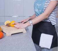 China Durable Comfort Restaurant Work Wear Kitchen Half Waist Apron With Pockets  for sale