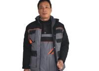 China Grey / Black Short PRO Heavy Duty Winter Coats Comfortable With Elastic Cuff for sale