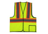 China 100% Polyester High Visibility Work Uniforms Class 2 Reflective Vest With EN20471 for sale