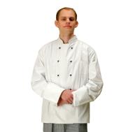 China Comfortable White Executive Chef Jackets With Double Removable Buttons for sale