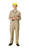 China Heavy Duty Professional Work Uniforms / Flame Resistant Coveralls With Brass Zipper for sale