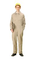 China Heavy Duty Professional Work Uniforms / Flame Resistant Coveralls With Brass Zipper for sale
