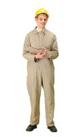 China Heavy Duty Professional Work Uniforms / Flame Resistant Coveralls With Brass Zipper for sale