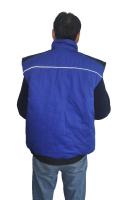 China 100% Cotton Winter Safety Mens Outdoor Work Vest With Velcro Fastening Pocket for sale