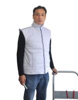 China Fleece Lining Body Warmer Vest / Winter Work Vest With 100% Polyester Padding for sale