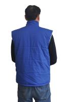 China Fleece Lining Body Warmer Vest / Winter Work Vest With 100% Polyester Padding for sale