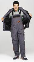 China Heavy Duty Padding Winter Working Bib Pants Warmth With Multi Pockets for sale
