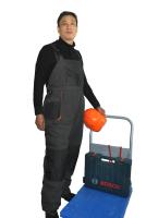 China Classic Freezer Lined Mens Waterproof Bib Overalls Multi Storage Pockets for sale