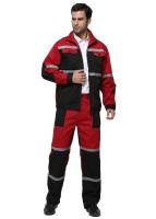 China Triple Stitching Industrial Work Clothes / Industrial Coverall Uniforms With Reflecitve Tape for sale